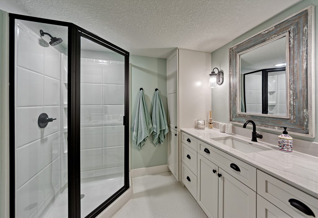 Lower Level Bathroom Gets Major Facelift - Boyer Building Corporation